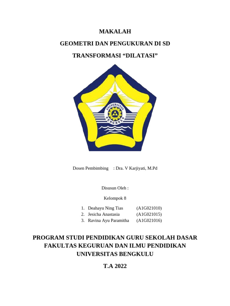 Makalah Geometri Dan Pengukuran Kel 8 | PDF