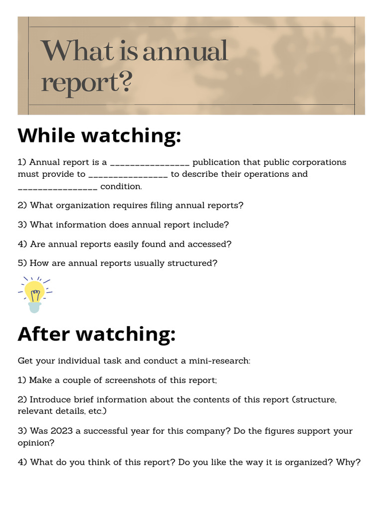 Annual Report | PDF