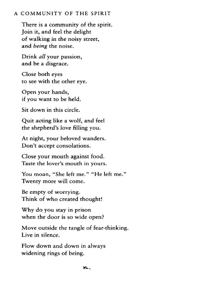 rumi - community of spirit | PDF