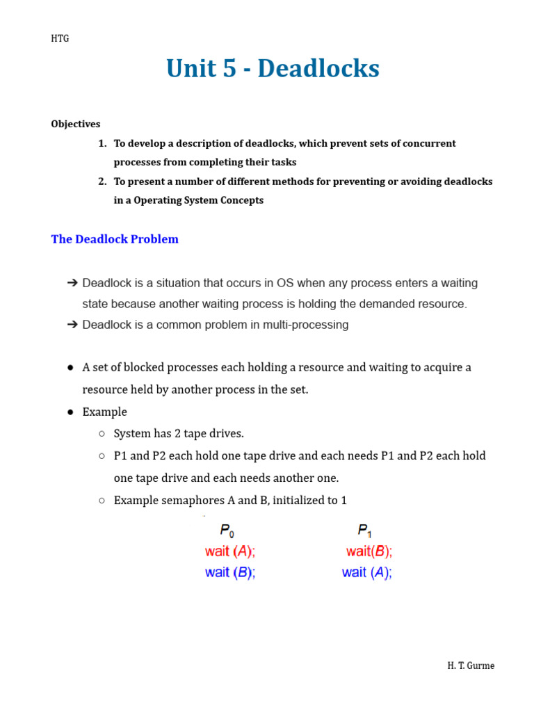 Deadlock Pdf Algorithms And Data Structures Algorithms