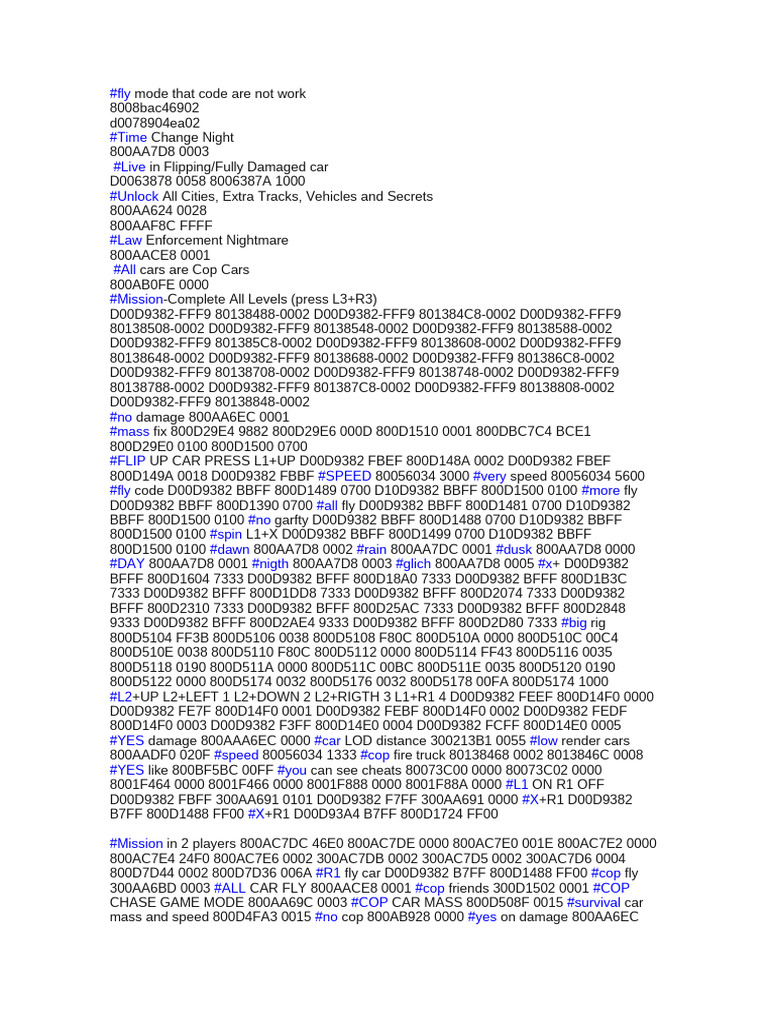 Driver 2 With Cheats Codes With All City | PDF | Vehicles | Motor Vehicle