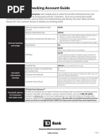TD Convenience Checking Account Guide | PDF | Overdraft | Transaction ...