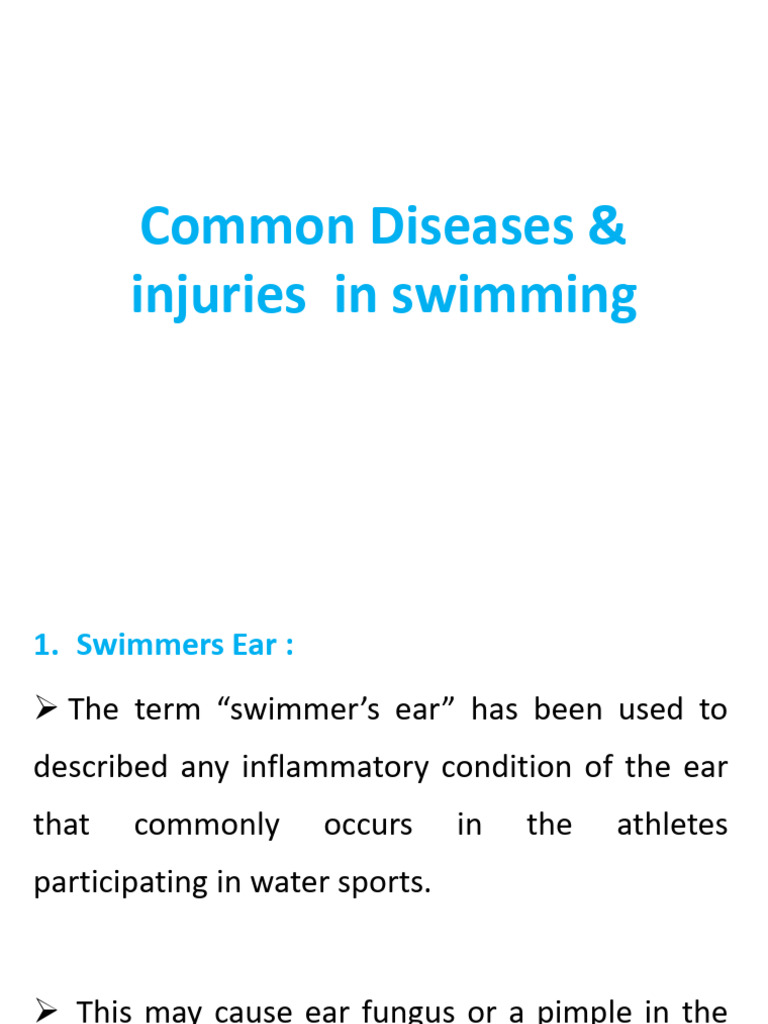 Common Diseases & Injuries in Swimming | PDF | Common Cold ...