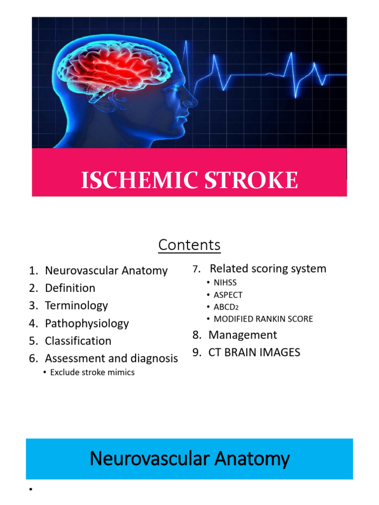 ISCHEMIC STROKE NEW | PDF | Stroke | Cerebral Cortex
