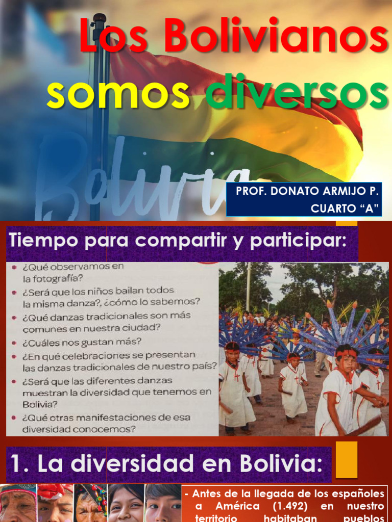 Los Bolivianos Somos Diversos | PDF | Bolivia | Multiculturalismo