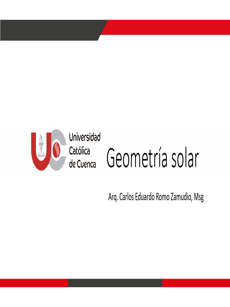 Geometría Solar | PDF | Navegación | Geodesia