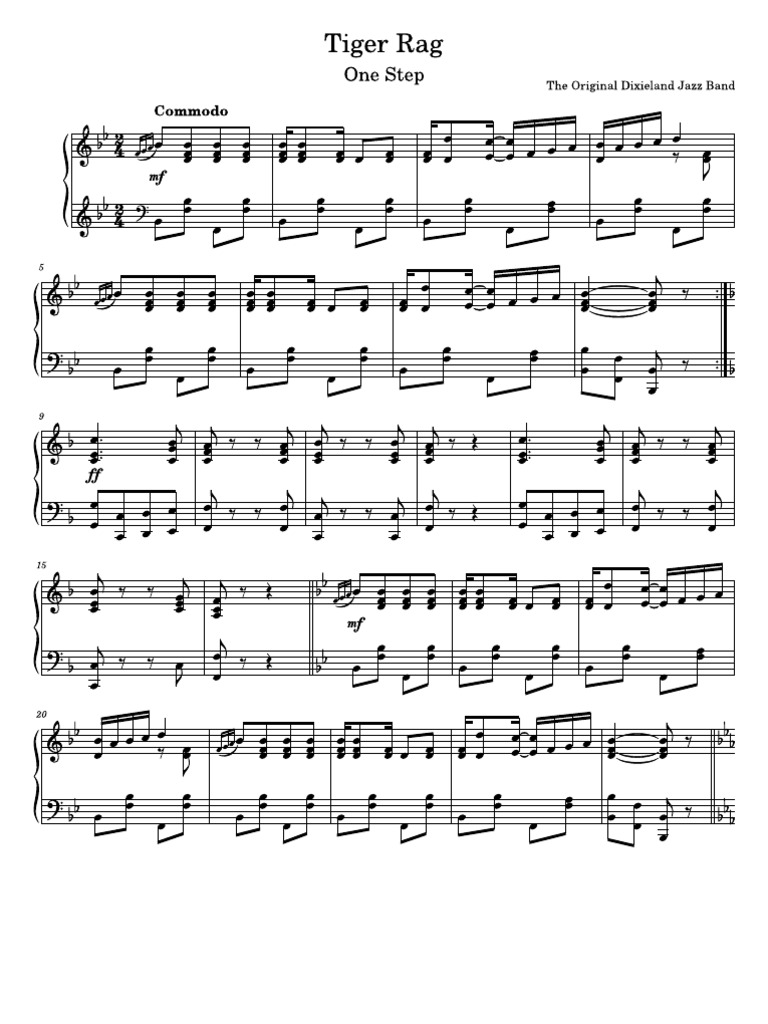 Tiger Rag Piano | PDF