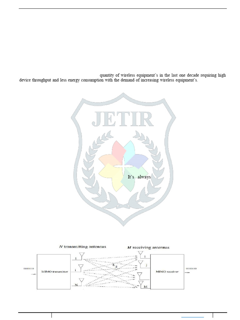 INTRODUCTION TO MASSIVE MIMO IN CELLULAR TECHNOLOGY | PDF | Mimo | Duplex (Telecommunications)