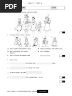 Unit 1 Test B: Listening and Reading Activities | PDF
