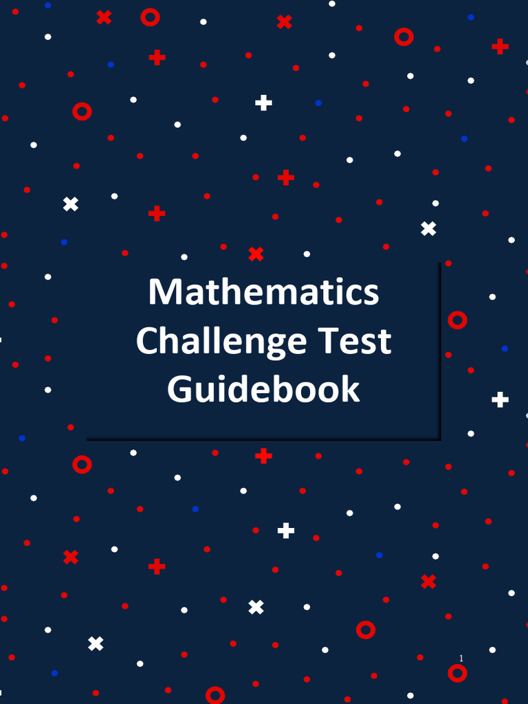 Mathematics Challenge Test - Guidebook | PDF | Function (Mathematics ...