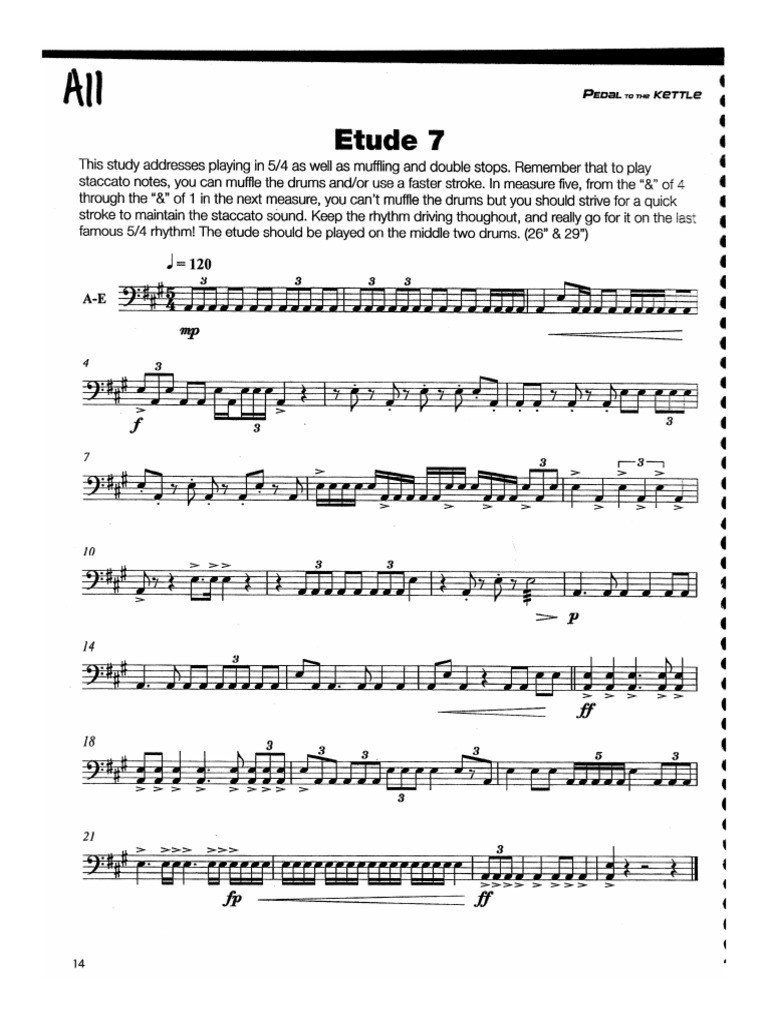 MS All State Timpani Etude | PDF