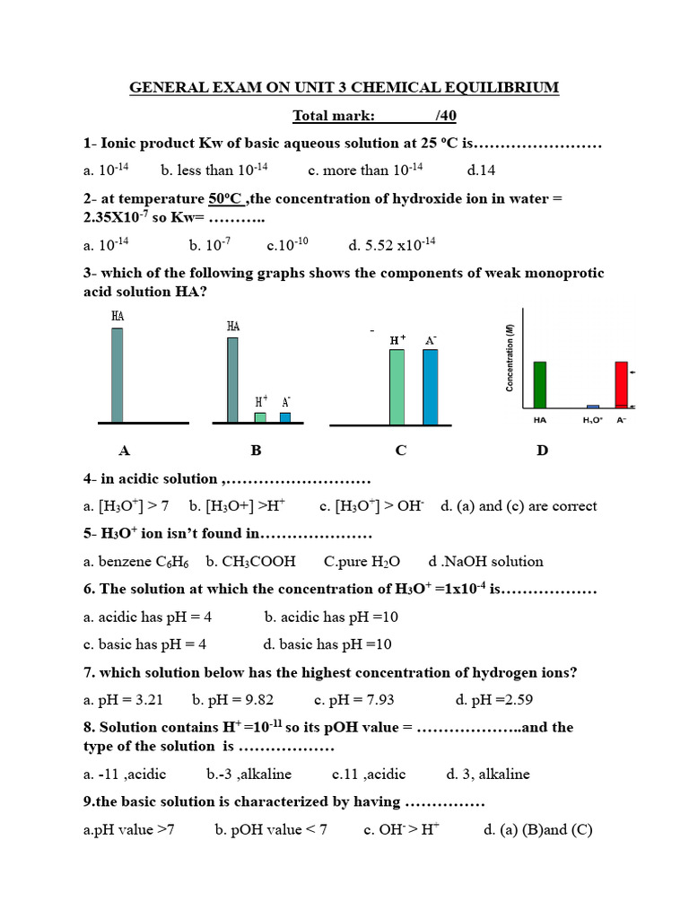 Sec 3 Ch 3 Total Exam - Main Exam | PDF | Acid | Ph