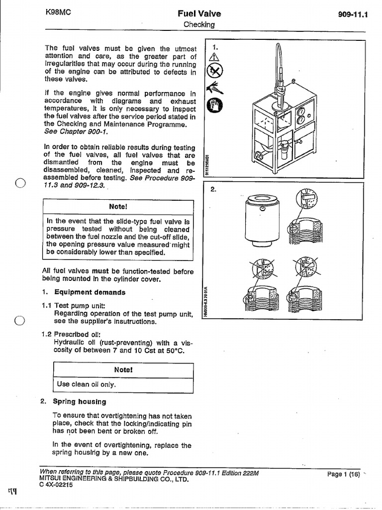 ME FUEL VALVE TESTING | PDF