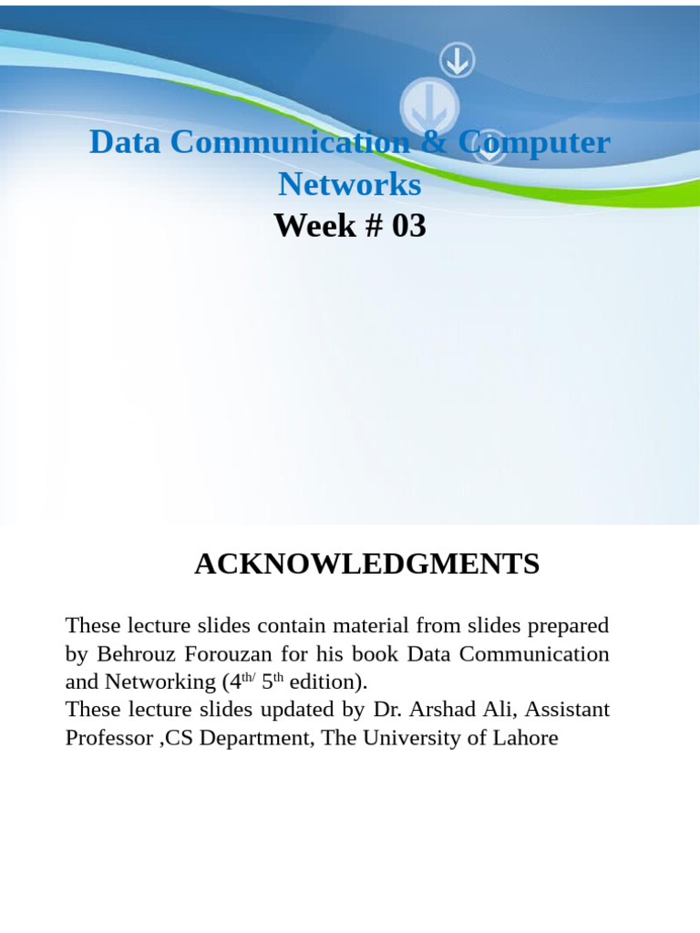 Bsse CCN W3 | PDF | Digital Signal | Transmission Medium