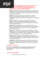 Partes y estructura de un folleto | PDF | Diseño | Diseño de página