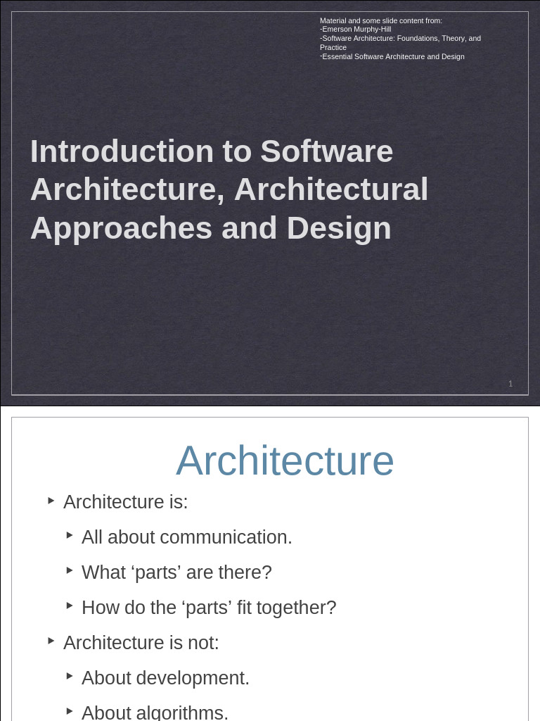 SAD Week 2 | PDF | Software Design | Software Architecture