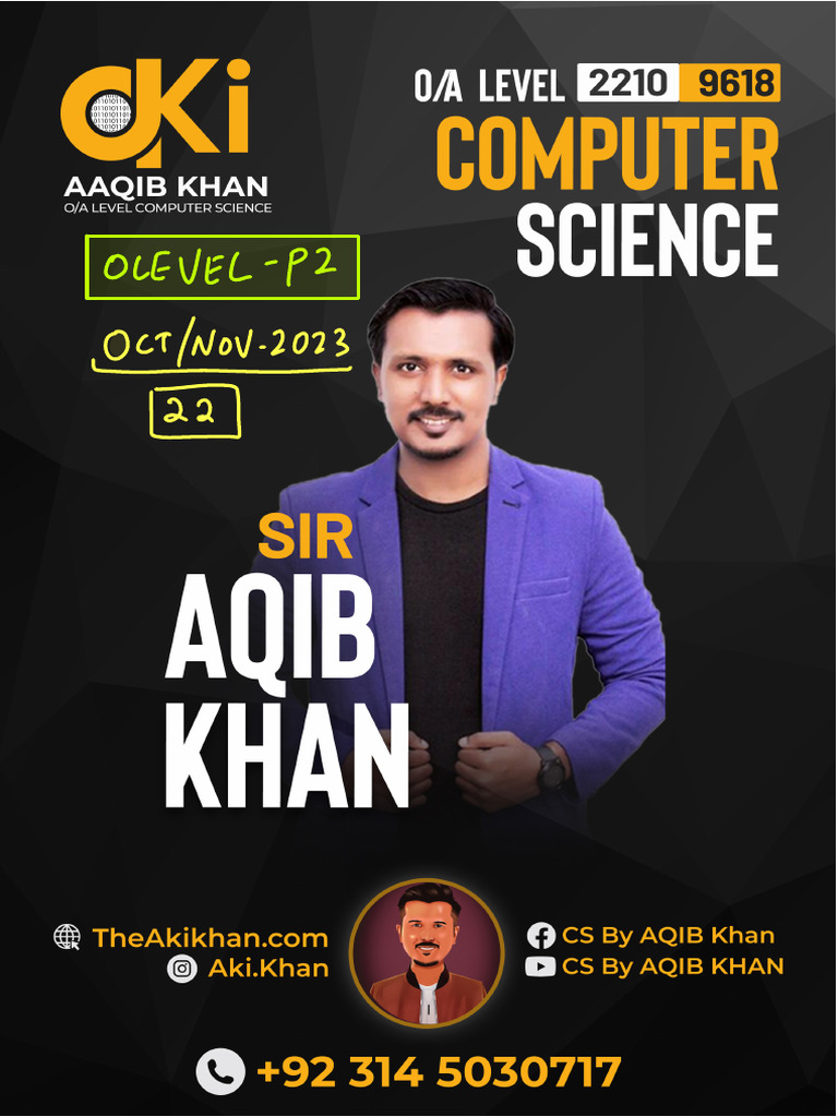 Sir Aqib Khan: Inspiring Success | PDF | String (Computer Science) | Algorithms