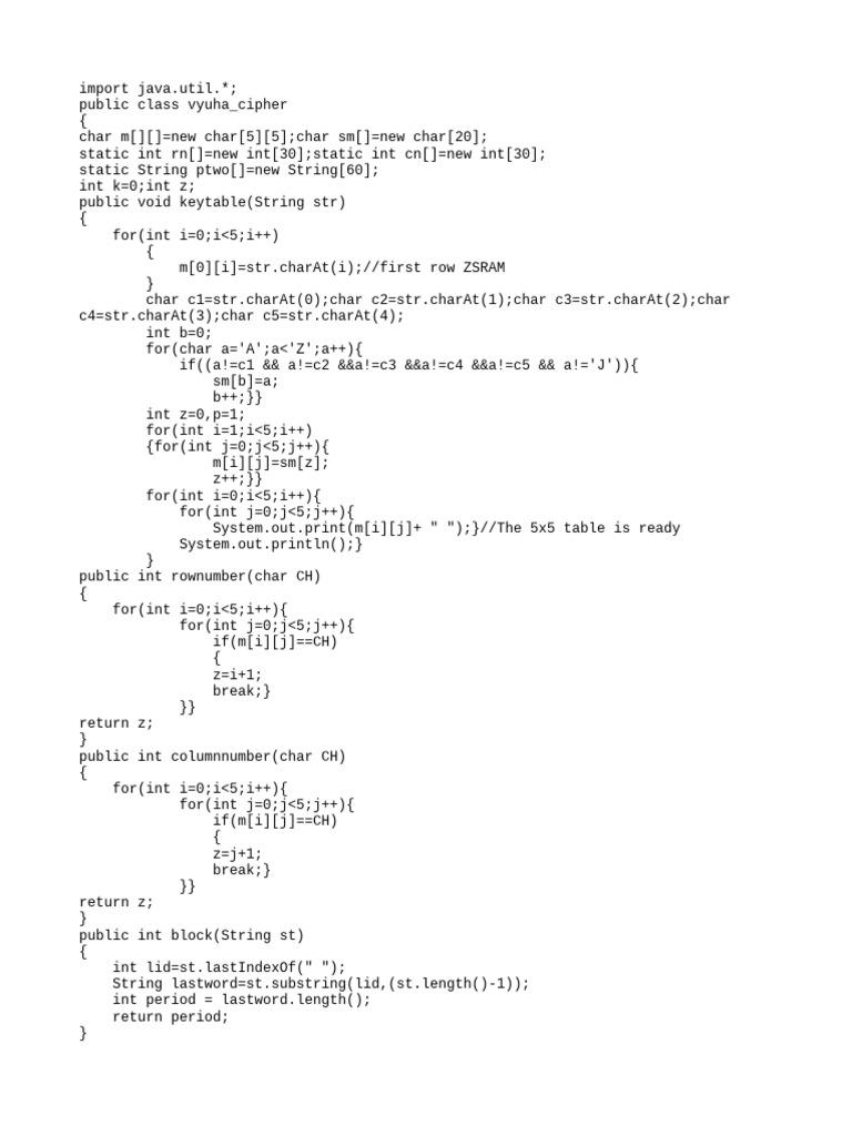 VYUHA_CIPHER_Rohit | PDF | Software Engineering | Computer Programming VYUHA_CIPHER_Rohit | PDF | Software Engineering | Computer Programming