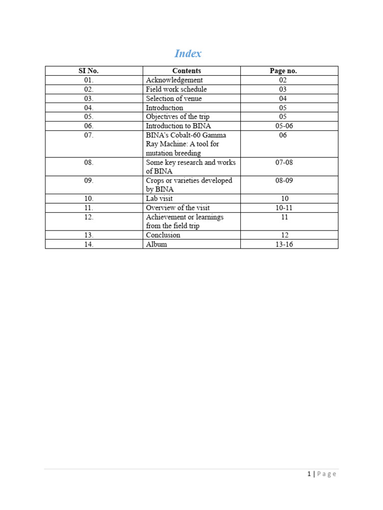 Field trip report | PDF | Agriculture | Rice