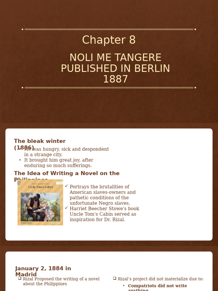 Noli Me Tangere Published in Berlin 1887 | PDF