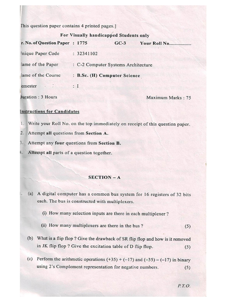 Computer Science B.SC - .Prog - .Sem - Nov Dec 2016 | PDF