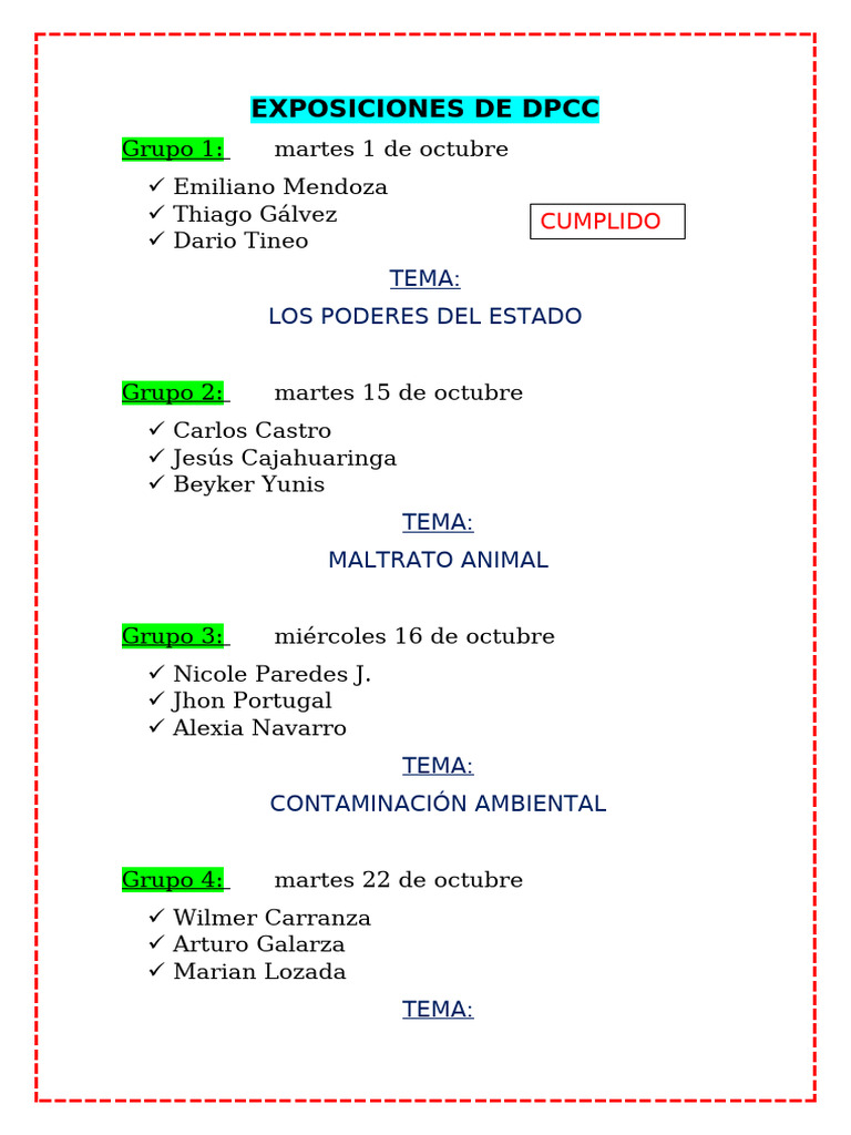 4to BIMESTRE EXPOSICIONES - DE - DPCD | PDF | Ficciones de misterio, "thriller" y crimen