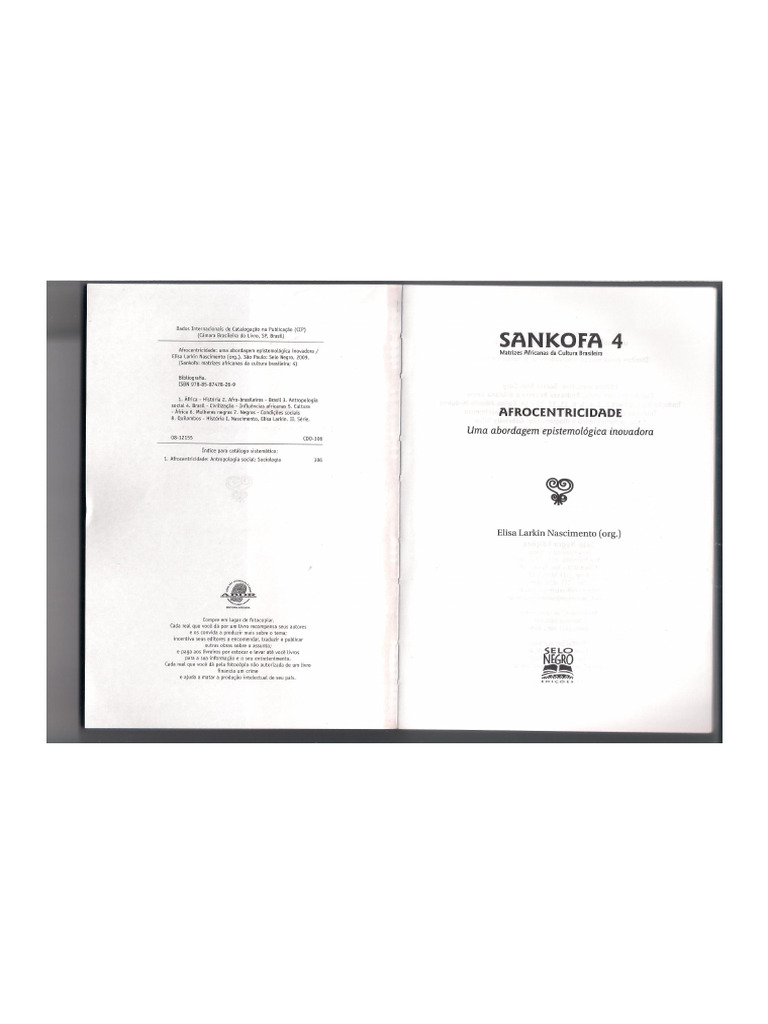 Mazama Asante Afrocentricidade | PDF