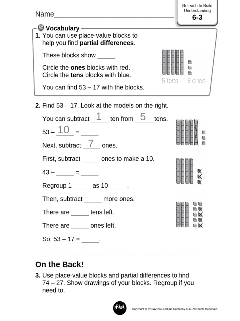 Reteach To Build Understanding Editable Worksheet | PDF | Teaching ...