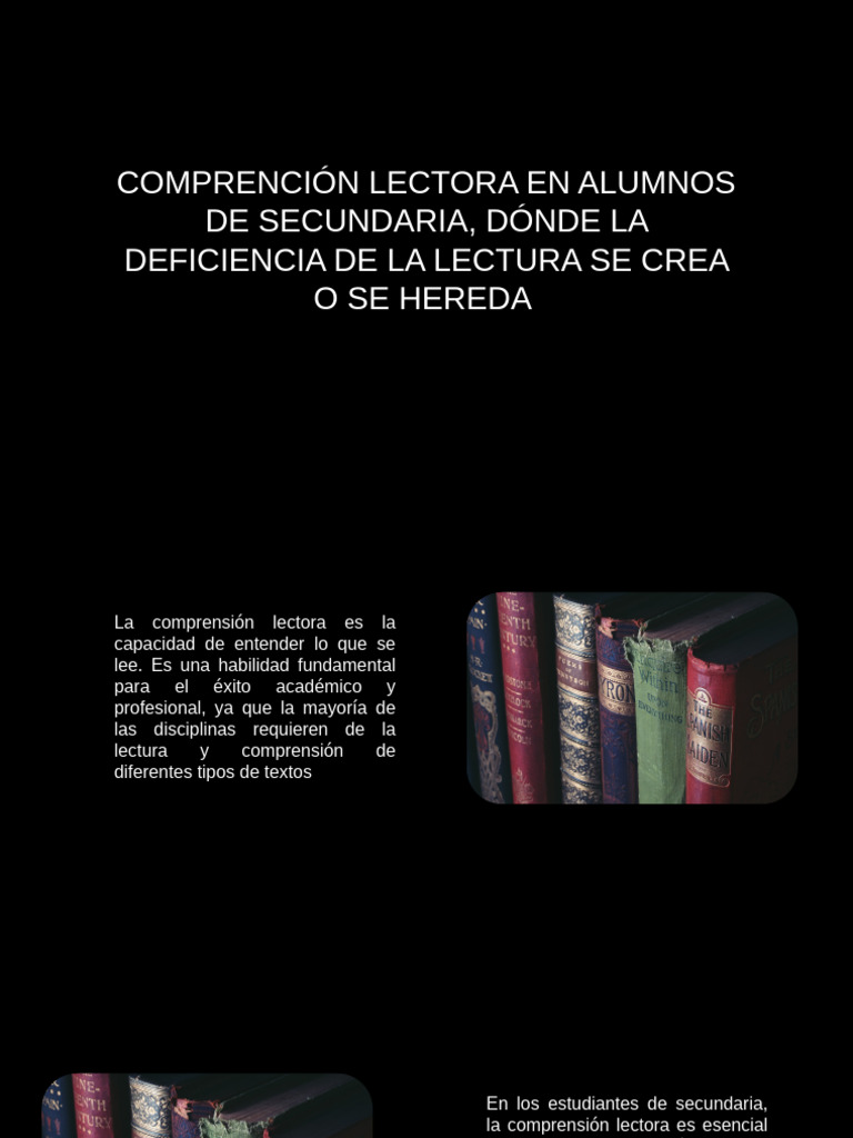 Comprencion - Lectora ANTE PROYECTO | PDF