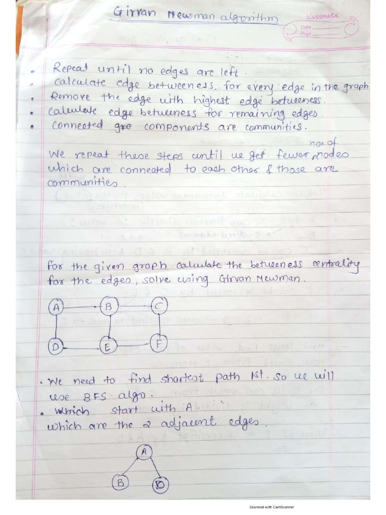 Girvan Newman Problem With Solution - Compressed | PDF