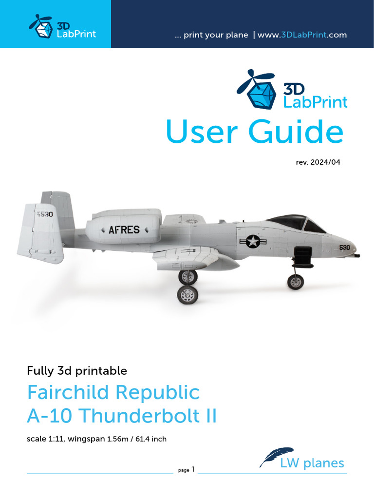 A-10-Thunderbolt-user-guide-1 | PDF | Landing Gear | Printer (Computing)