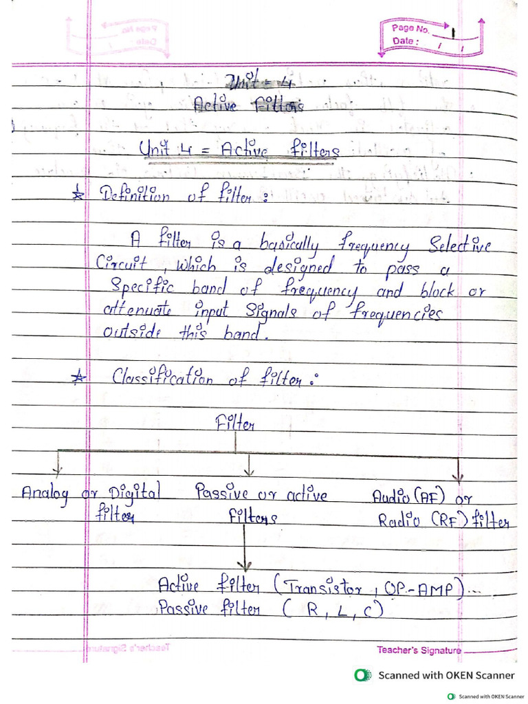 Unit-4 Active Filters | PDF