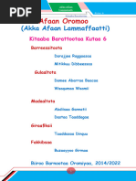 Afaan Oromoo Grade 3 | PDF