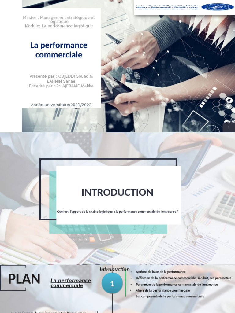 Présentation PPT Performance Commerciale | PDF | Sodles | Gestion de la chaîne logistique