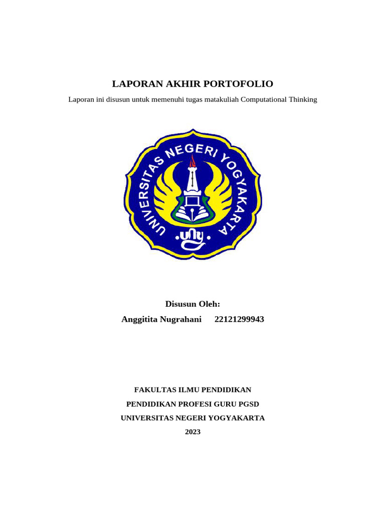 Laporan Akhir Portofolio | PDF