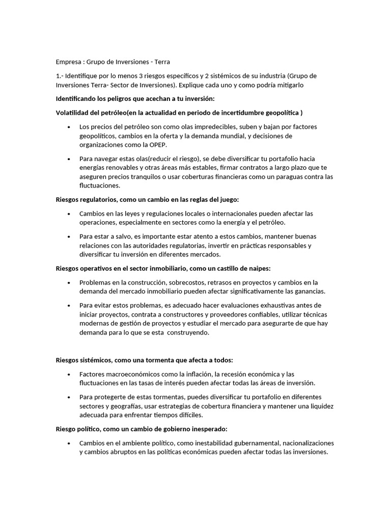 3 Preg | PDF | Portafolio (Finanzas) | Inversiones