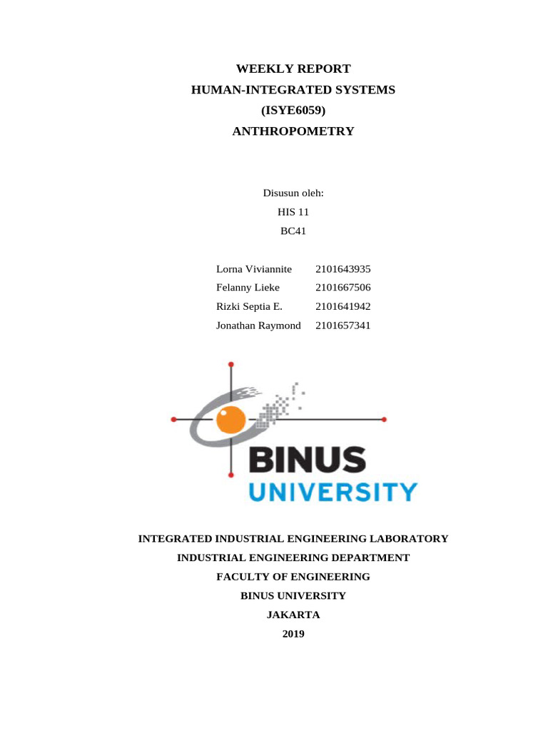 HIS11 Module01 Anthropometry | PDF