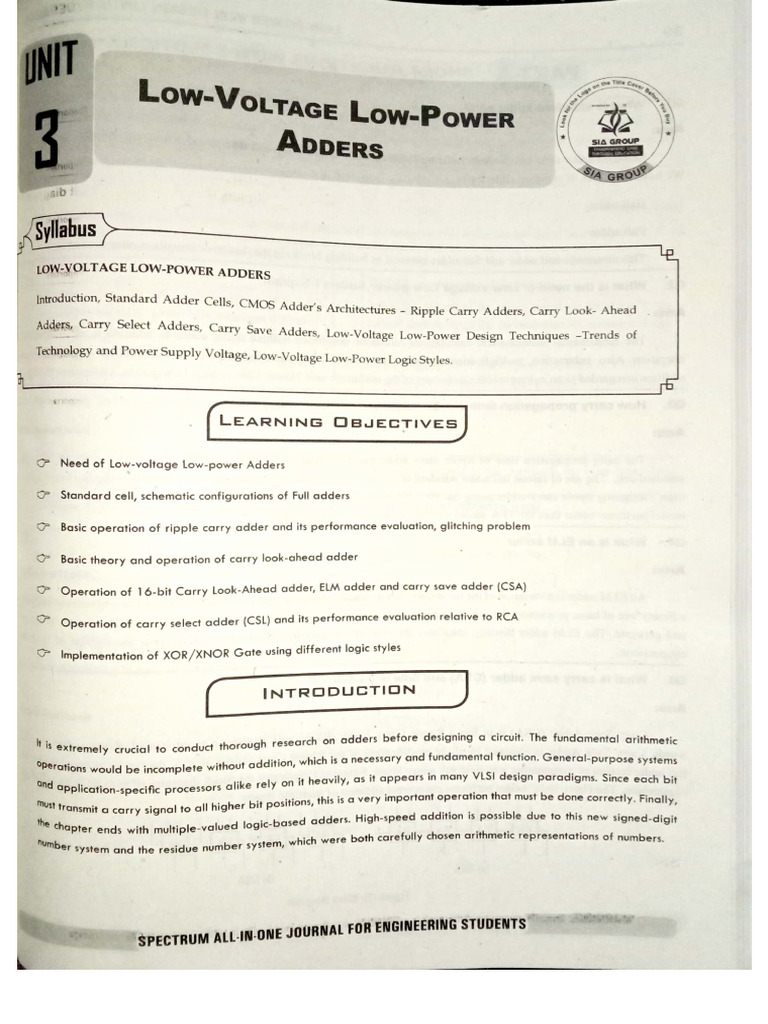 Low Power VLSI 3 | PDF