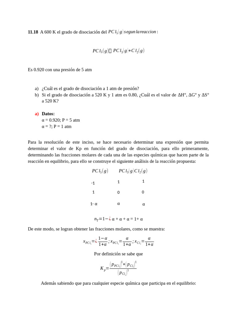 Punto 18, Fisicoquimica | PDF | Energía libre de Gibbs | Química Física