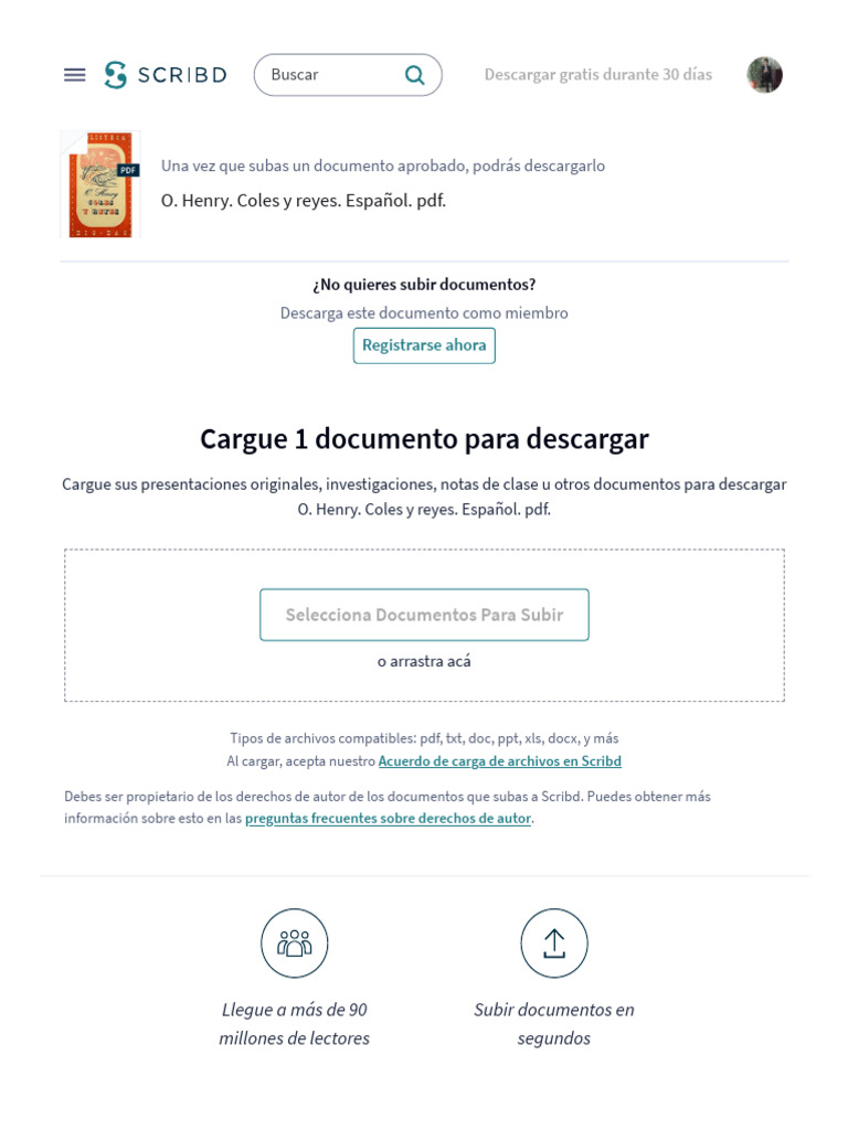 Suba Un Documento - Scribd | PDF | Scribd | Facebook