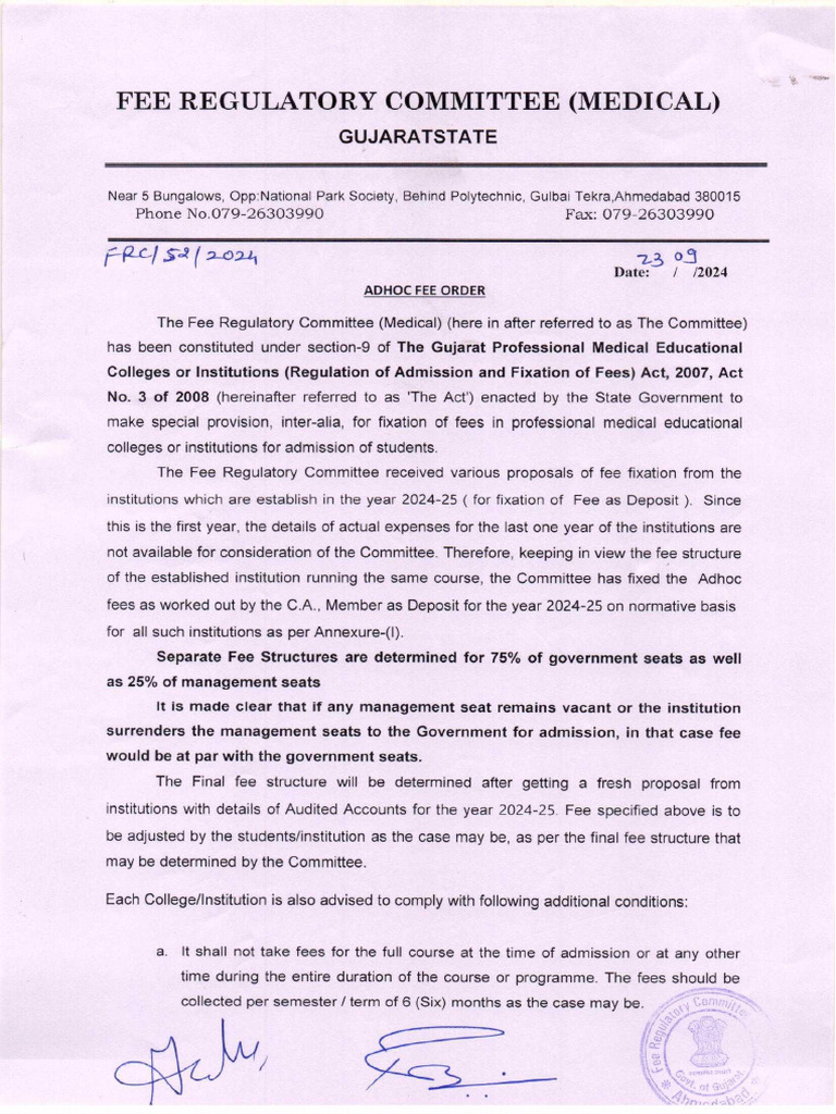 Adhoc 202425 230924 | PDF