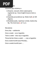 Notatka Present Simple | PDF