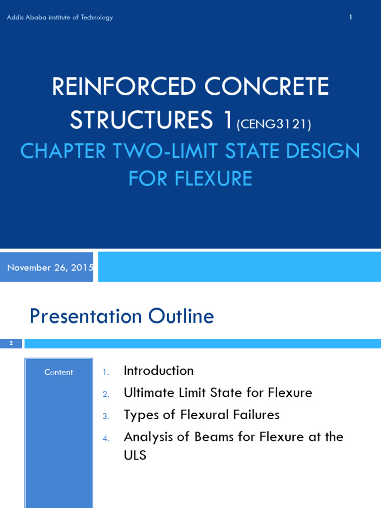 RC1 - 2015-16 Chapter Two | PDF | Bending | Beam (Structure)