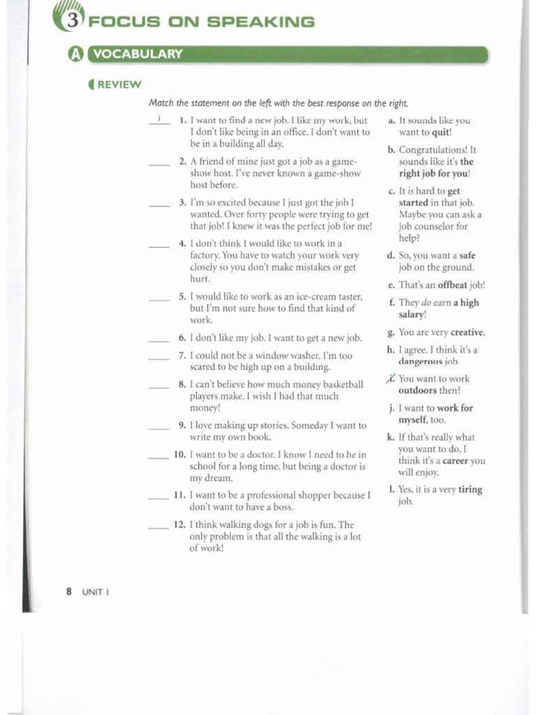 Speaking. Material | PDF