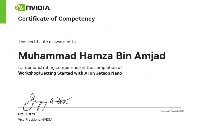 Certificate - NVIDIA | PDF | Computers