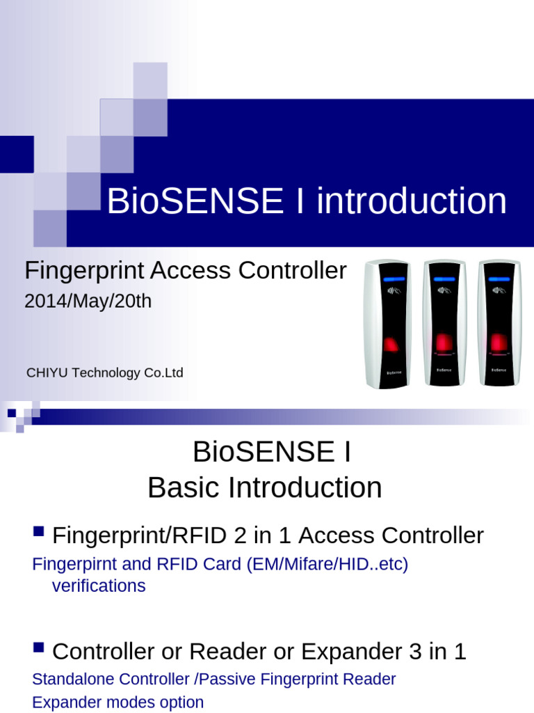 BioSENSE I Fingerprint Access Controller | PDF | Access Control | Web ...