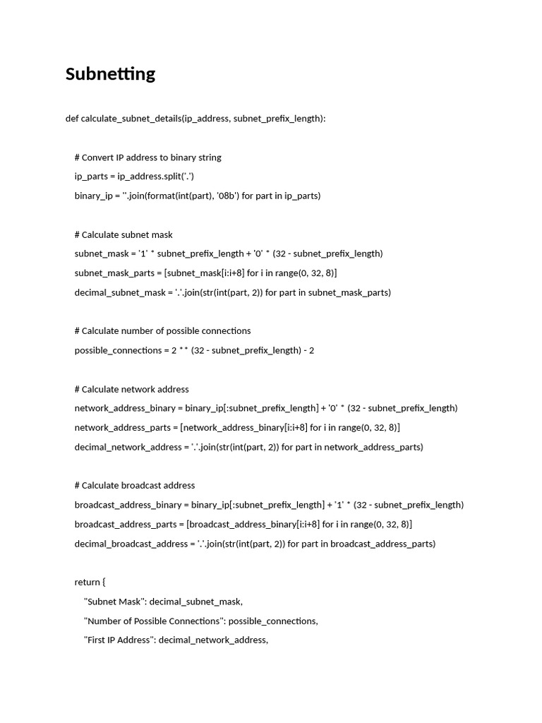 Subnetting | PDF | Teaching Methods & Materials | Computers