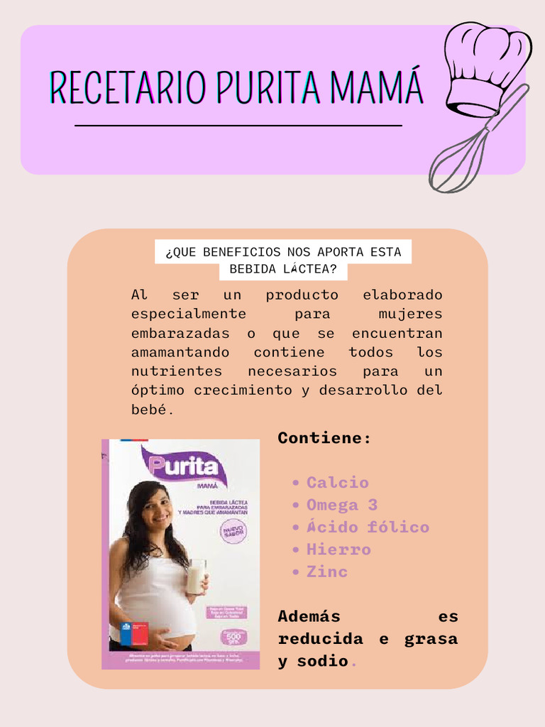 Recetario Purita Mamá | PDF | Cocinando | Alimentos
