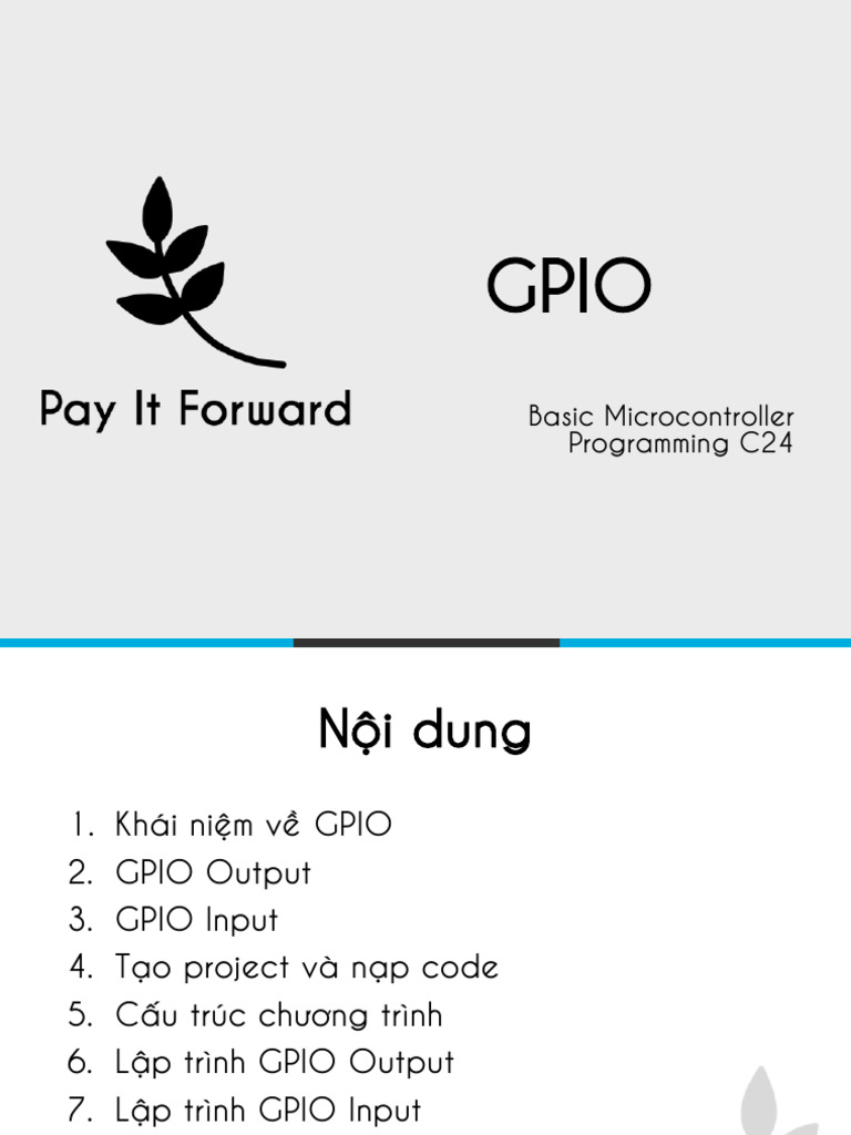 PIFCourses C24 Lecture3 GPIO | PDF