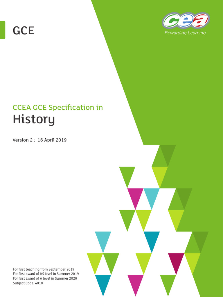 GCE History (2019) - Specification-Standard | PDF | Joseph Stalin